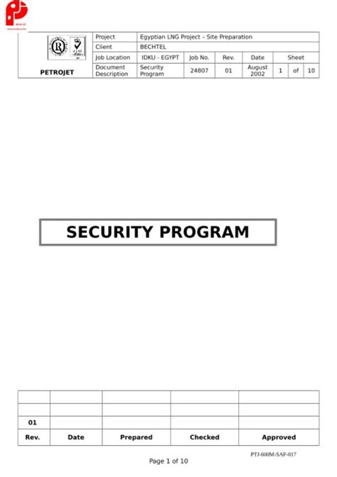 Security Program Doc
