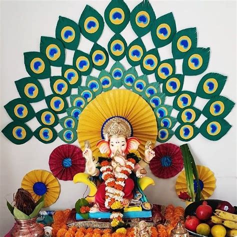 Ganpati Decoration Diy Paper Crafts Decoration Ganpati Decoration