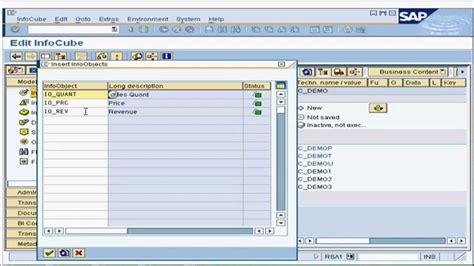 11 Editing A Standard Infocube And Adding Keyfigures In Sap Business Intelligence Bi Bw