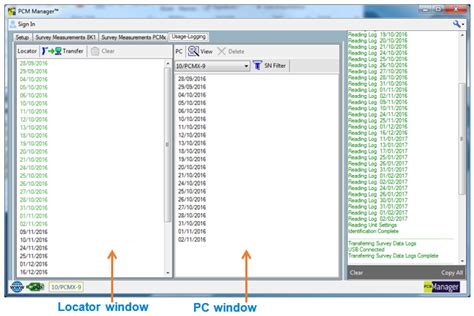 Usage Logging Radiodetection Support
