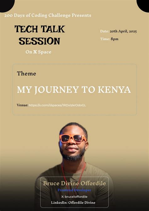 Lets Meet Today Being 20th April 2025 I Will Be Sharing My Journey To