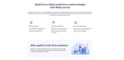 Wsq Courses Up To 70 Subsidy Infotech Academy