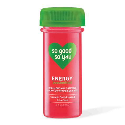Organic Energy Juice Shots So Good So You