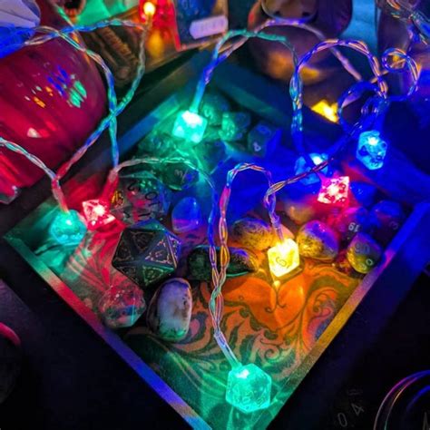 Dnd Dice Light Stringdungeons And Dragonshome Decordnd Thandmade