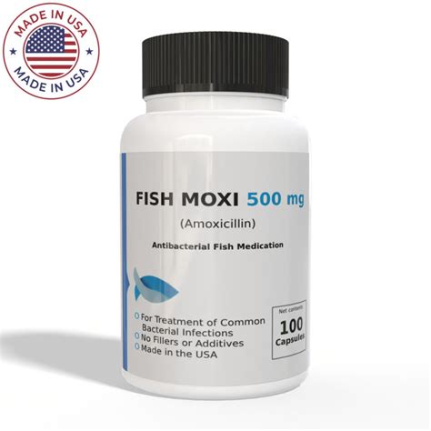 Fishbiotic Amoxicillin Fish Moxi 500mg 100 Capsules The Fish