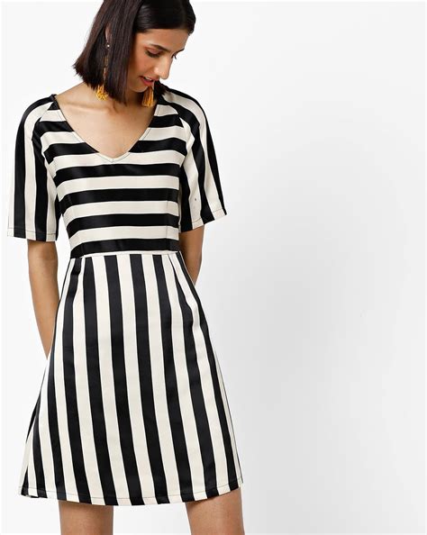Black And White Striped Dresses