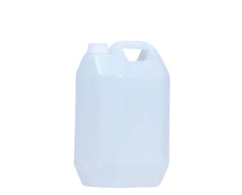 White 10 Inch 5 Liter Storage Capacity Plain High Density Poly Ethylene