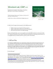 Lab Wireshark ICMP Ch Pdf Wireshark Lab ICMP V Supplement To Computer Networking A