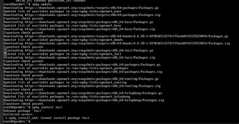 snapshot missing luci installing and using openwrt openwrt forum