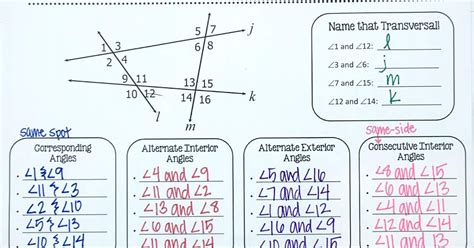 Proving Parallel Lines Worksheet With Answers