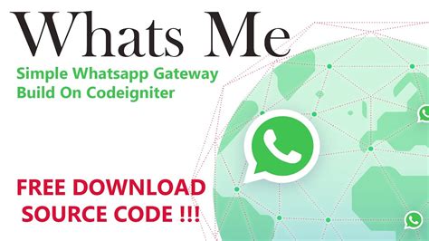 Whatsapp Gateway Build In Codeigniter Free Download Youtube