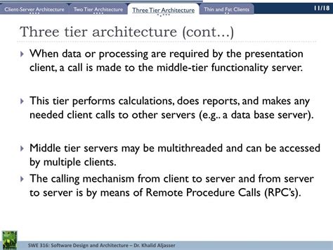 PPT Lecture Client Server Architecture Two And Three Tier Architectures PowerPoint