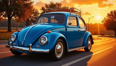 Free Classic Blue Beetle Image Beetle Volkswagen Classic Download