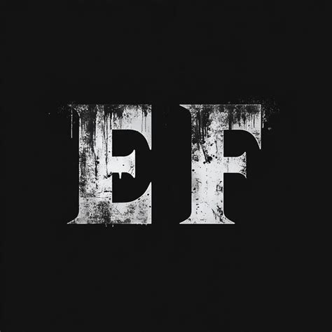 A Black And White Picture Of A Letter E That Says E Premium Ai