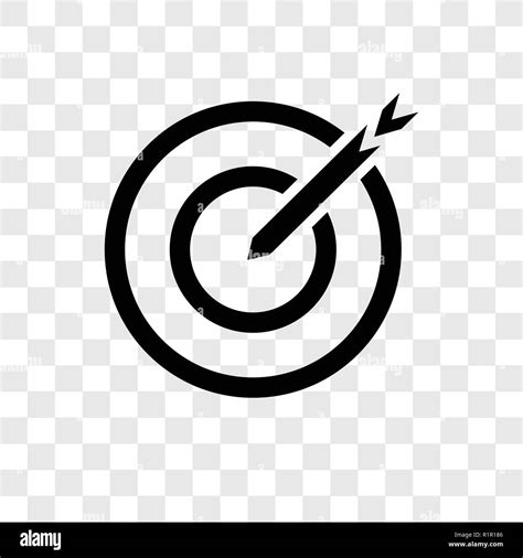 Target Vector Icon Isolated On Transparent Background Target