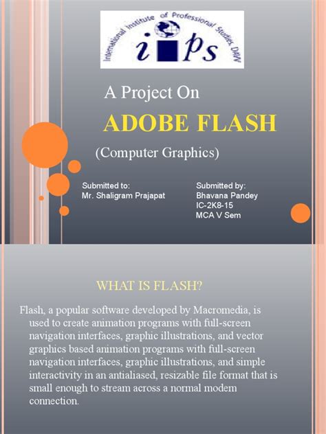 a project on adobe flash pdf adobe flash computing