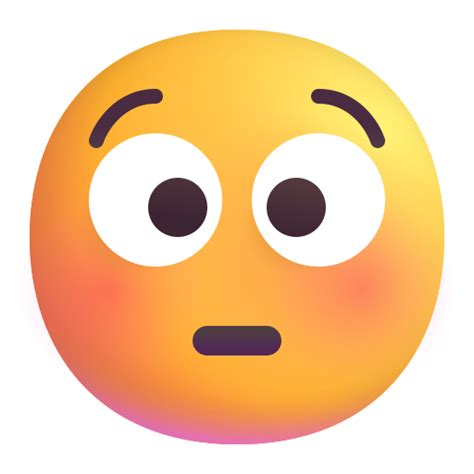 😳 Flushed Face Emoji