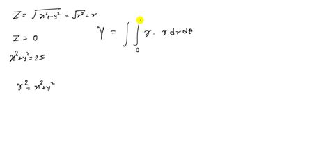 solved use a double integral in polar coordinates to find the volume of