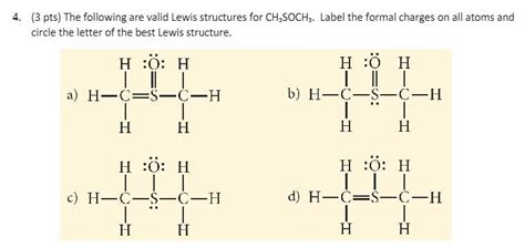 Solved 3 Pts The Following Are Valid Lewis Structures For