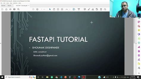 fastapi tutorial 1 intro setup local environment and install fastapi youtube