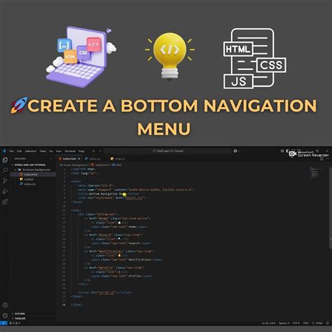 Create A Bottom Navigation Menu Coding Chatgpt Coding