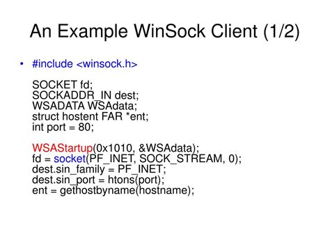 Ppt Network Programming Powerpoint Presentation Free Download Id
