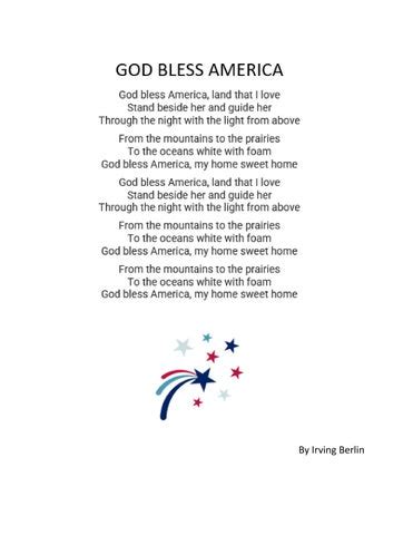 Free Printable Lyrics To God Bless The Usa Download Free Printable Lyrics To God Bless The Usa