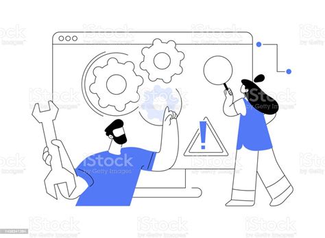Computer Troubleshooting Abstract Concept Vector Illustration Stock Illustration Download