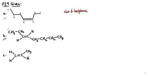 solved write the iupac name of each of the following using cis or