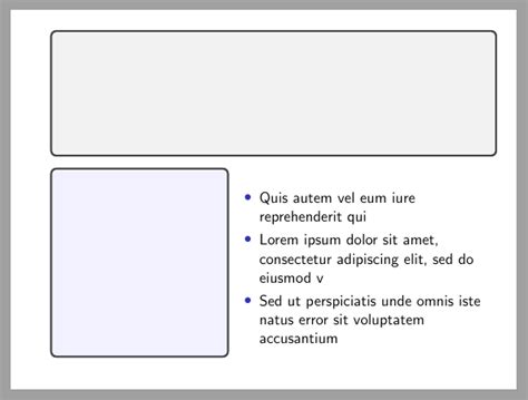 Beamer How To Align Boxes In Two Column Mode TeX LaTeX Stack Exchange