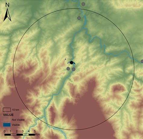Calculation Of The Viewshed Of Santo Adriano Download Scientific Diagram