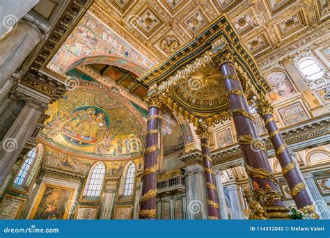 Basilica Of Santa Maria Maggiore In Rome Italy Editorial Photography