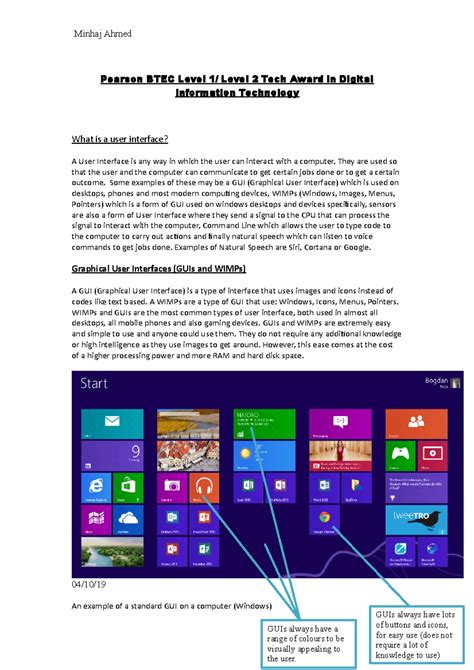 Pearson BTEC Level Level Tech Award In Digital Information Technology Pearson BTEC Level