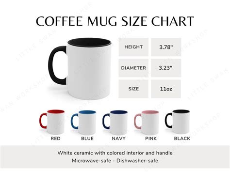 Coffee Mug Size Chart At George Redden Blog