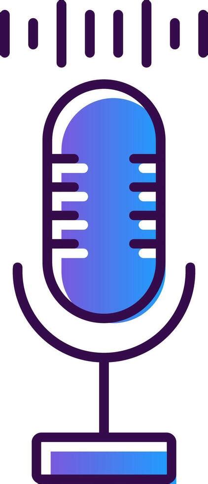 Audio Recorder Gradient Filled Icon 42740994 Vector Art At Vecteezy