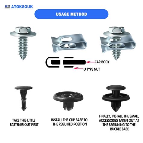 50pcs For Toyota Engine Splash Shield Fender Bumper Screw Clips Rivet