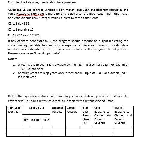Solved Given The Values Of Three Variables Day Month And Chegg Com