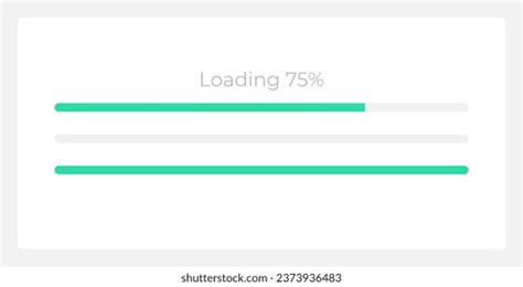 loading progress indicator ui element template stock vector royalty