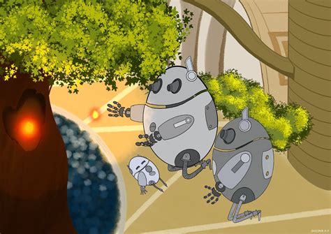 机器人系列风格插画设计作品 设计人才灵活用工 设计dna