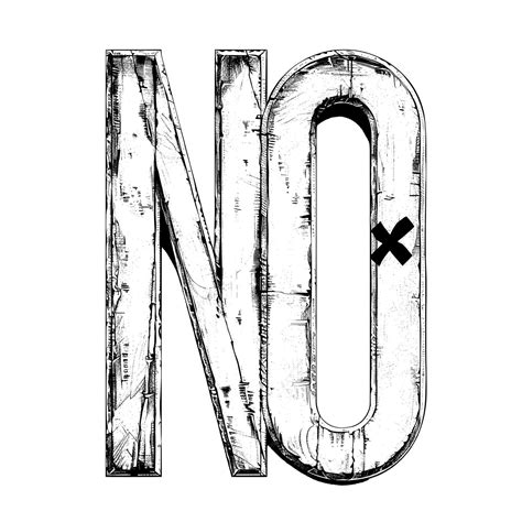 Simple Black Line Drawing Of Icon For No Or Cross Out Premium Ai