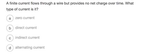 solved a finite current flows through a wire but provides no