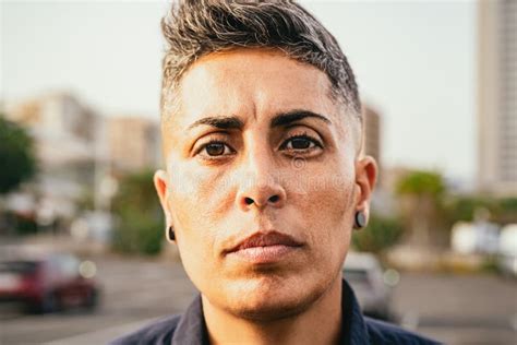 Lesbian Woman Looking At The Camera Stock Photo Image Of Freedom City