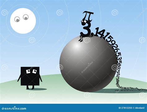 Number PI Stock Vector Illustration Of Digit Square