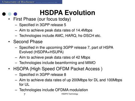 Ppt Survey On High Speed Downlink Packet Access Hsdpa Technology