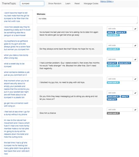 The Main Themetopic Interface Download Scientific Diagram