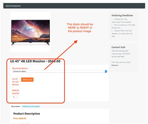 Help Moving Div In Woocommerce Layout Html Css The Freecodecamp Forum