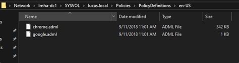 administrative templates missing from active directory gp management