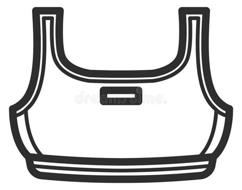 Sport Bra Linear Icon Female Underwear Symbol Stock Vector Illustration Of Shop Wardrobe