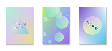 홀로그램 포스터 미래 지향적 인 트렌드 그림 노이즈 3d 모양 그라데이션 배경 멤피스 플래카드 보라색 거친 삼각형 세트 우아한 요소 블루 홀로그램 포스터 구에 대한 스톡