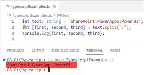 Typescript Split String